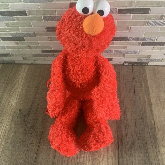 Sesame Street | Toys | Sesame Street Elmo 7 Plush Red Backpack ...